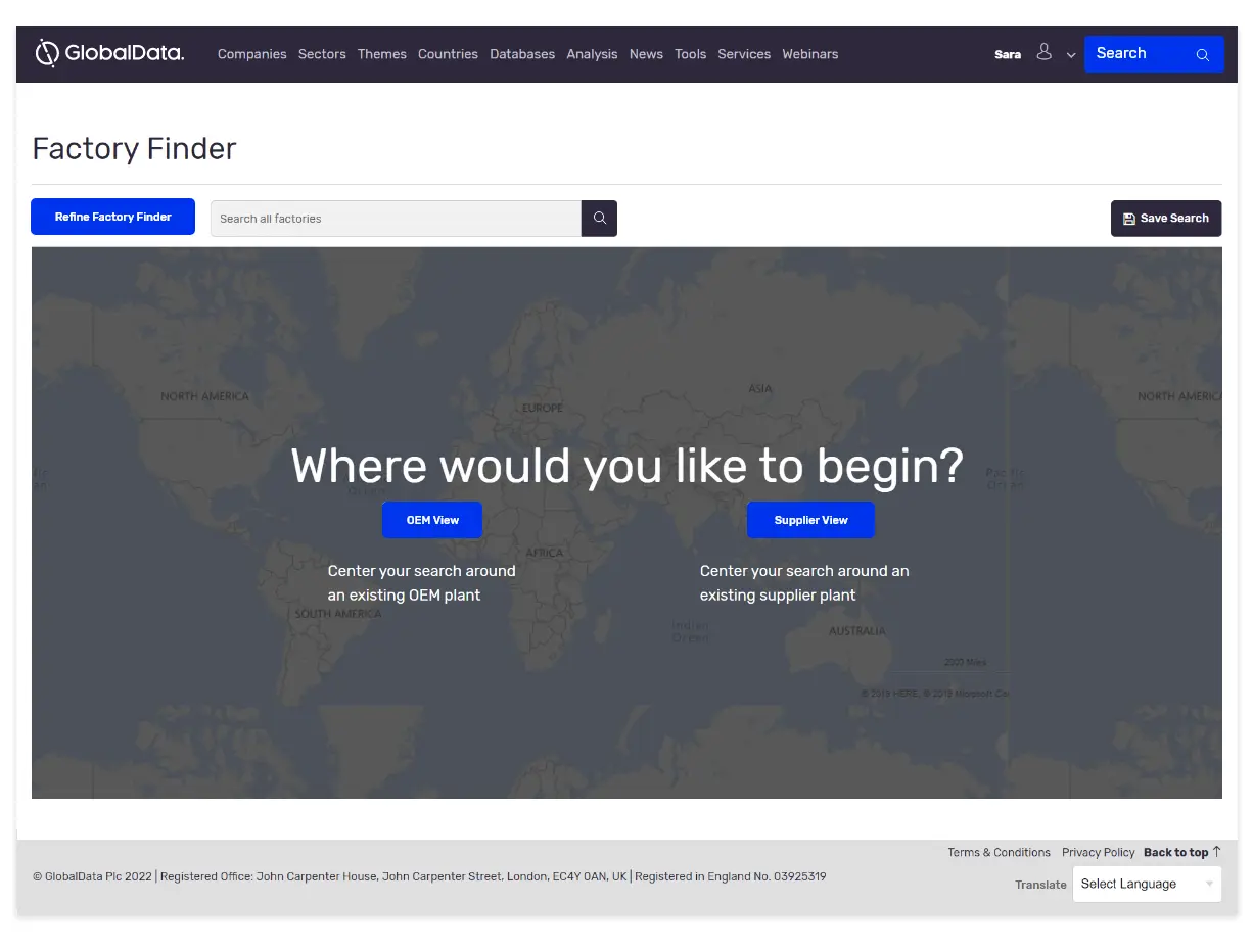 BYD Factory Finder - GlobalData